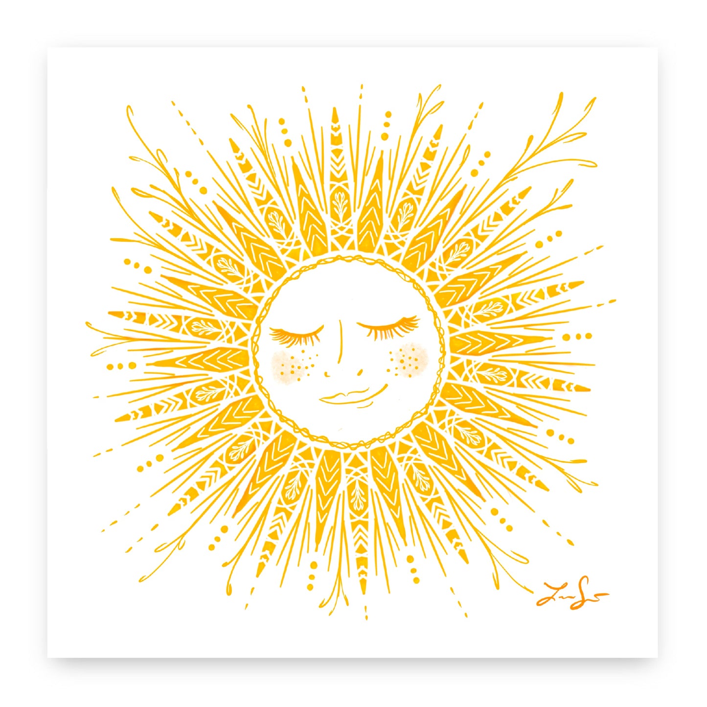 Sunshine Art Print – Flourish + Fern